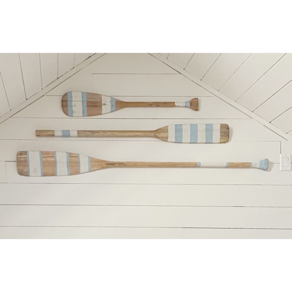Painted Paddle | Decorative Oar | Coastal Beach House Wall Art | Vinta ...